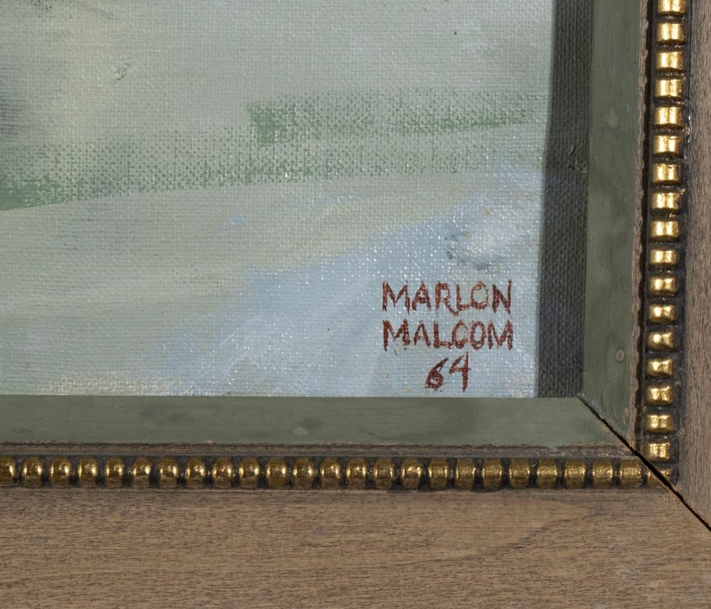 Marlon Malcom | Landscape with shadowy grove of trees (20th Century ...