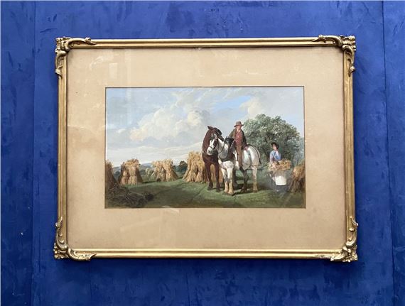 Henry Charles Woollett | Bringing in the hay (1857) | MutualArt