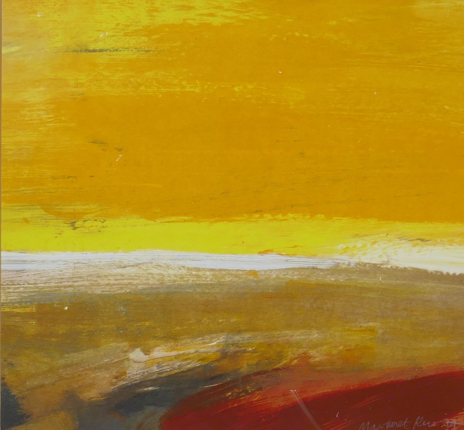 Margaret Knott | pair of abstract landscapes | MutualArt