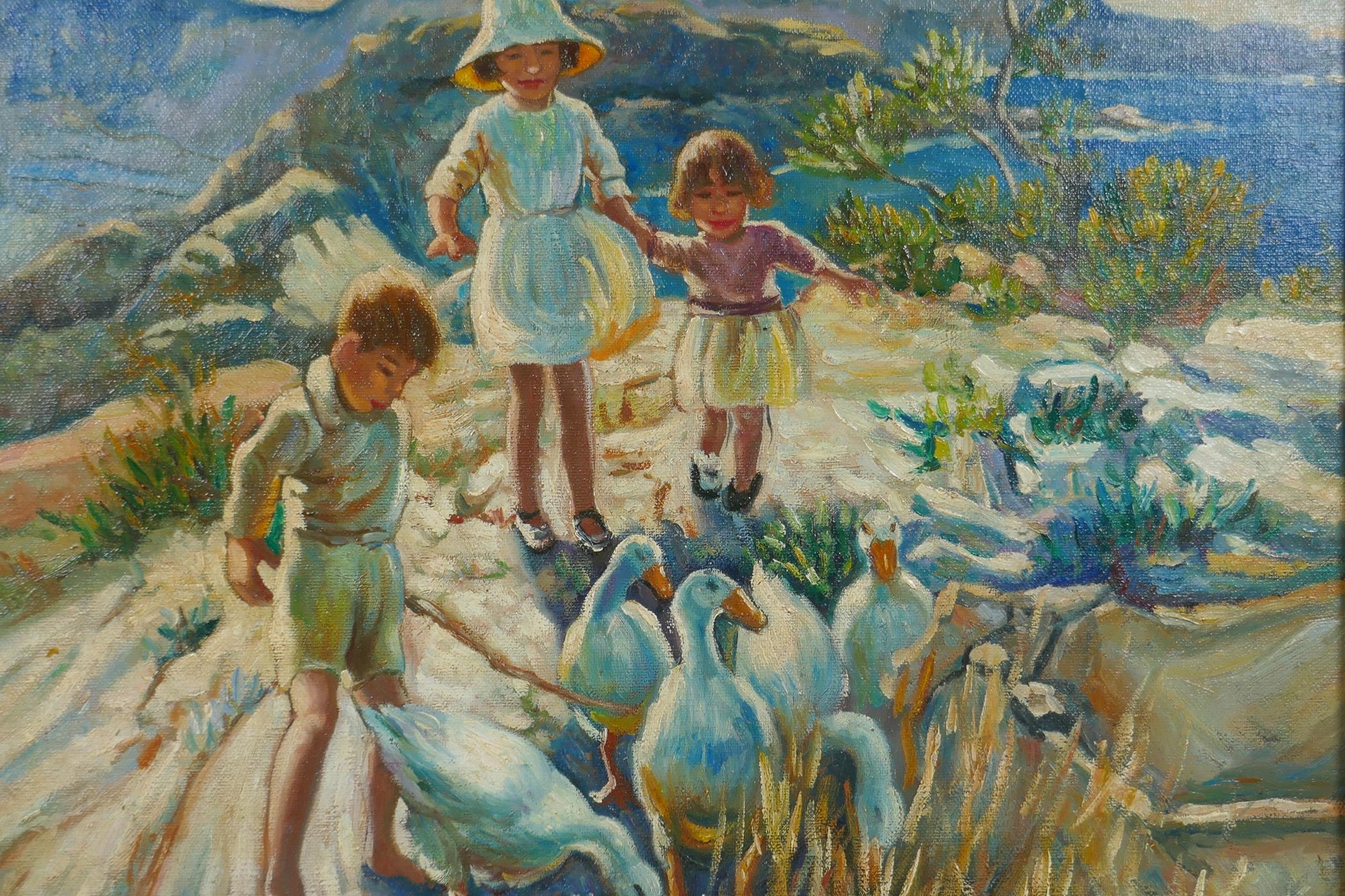 Dorothea Sharp | children and ducks | MutualArt
