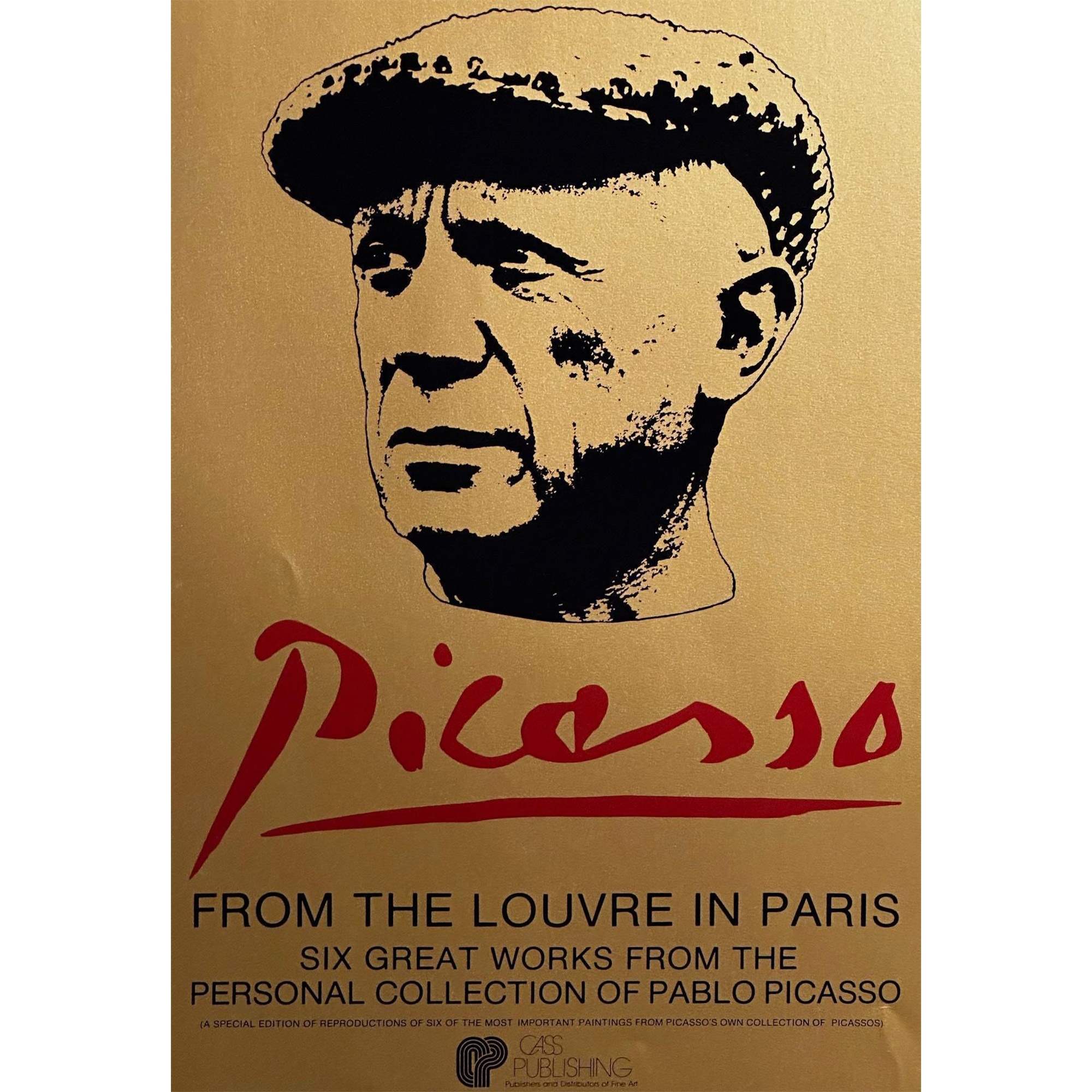 Pablo Picasso | Pablo Picasso Poster From The Louvre in Paris Gold Not ...