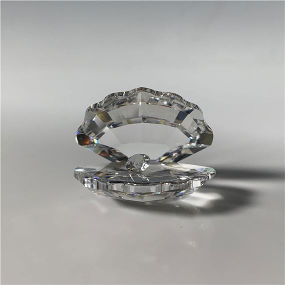 Silver | Swarovski Silver Crystal Figurine, Shell with Crystal (1995 ...