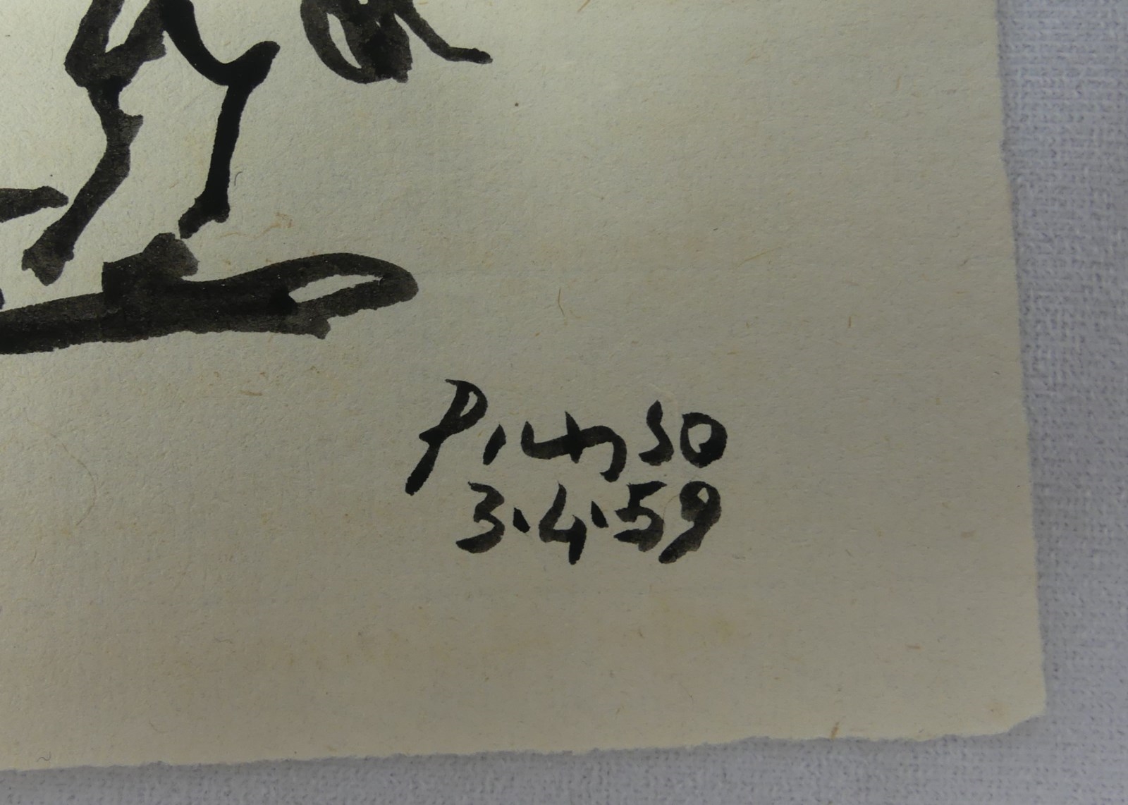Pablo Picasso | Manner of Pablo Picasso ink drawing on paper depicting ...