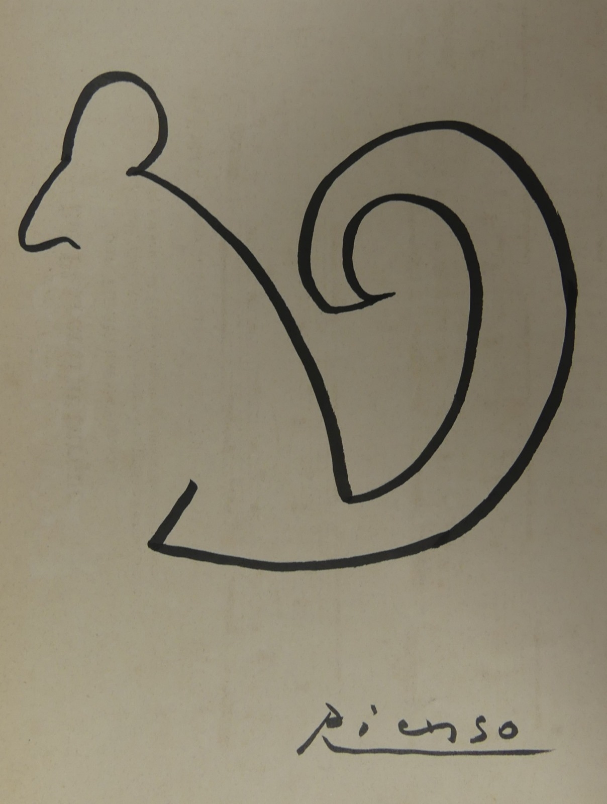 Pablo Picasso | Manner of Pablo Picasso ink drawing on paper depicting ...