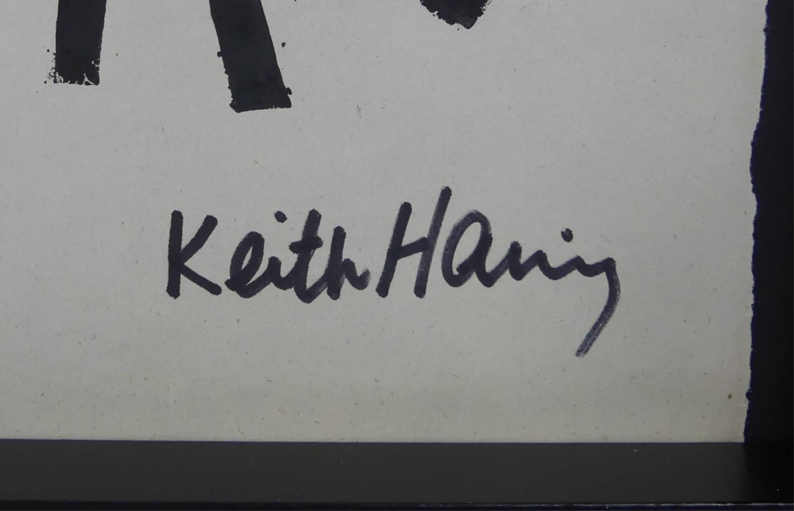 Keith Haring | Manner of Keith Haring acrylic painting on paper ...