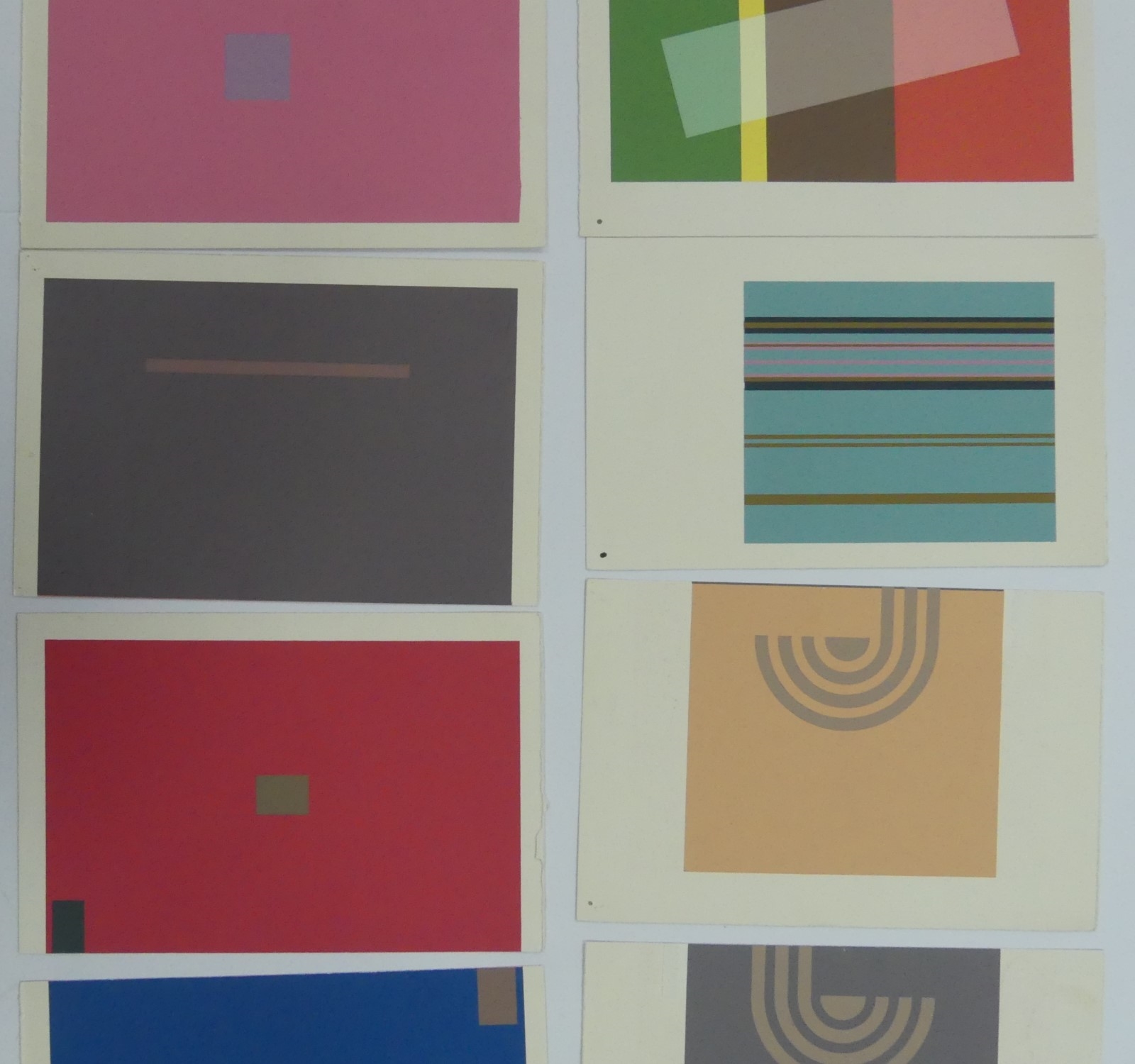 Josef Albers | Collection of fourteen Josef Albers 'Interaction of ...
