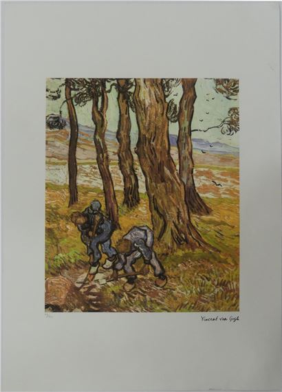 Vincent Van Gogh | TWO DIGGERS AMONG TREES | MutualArt