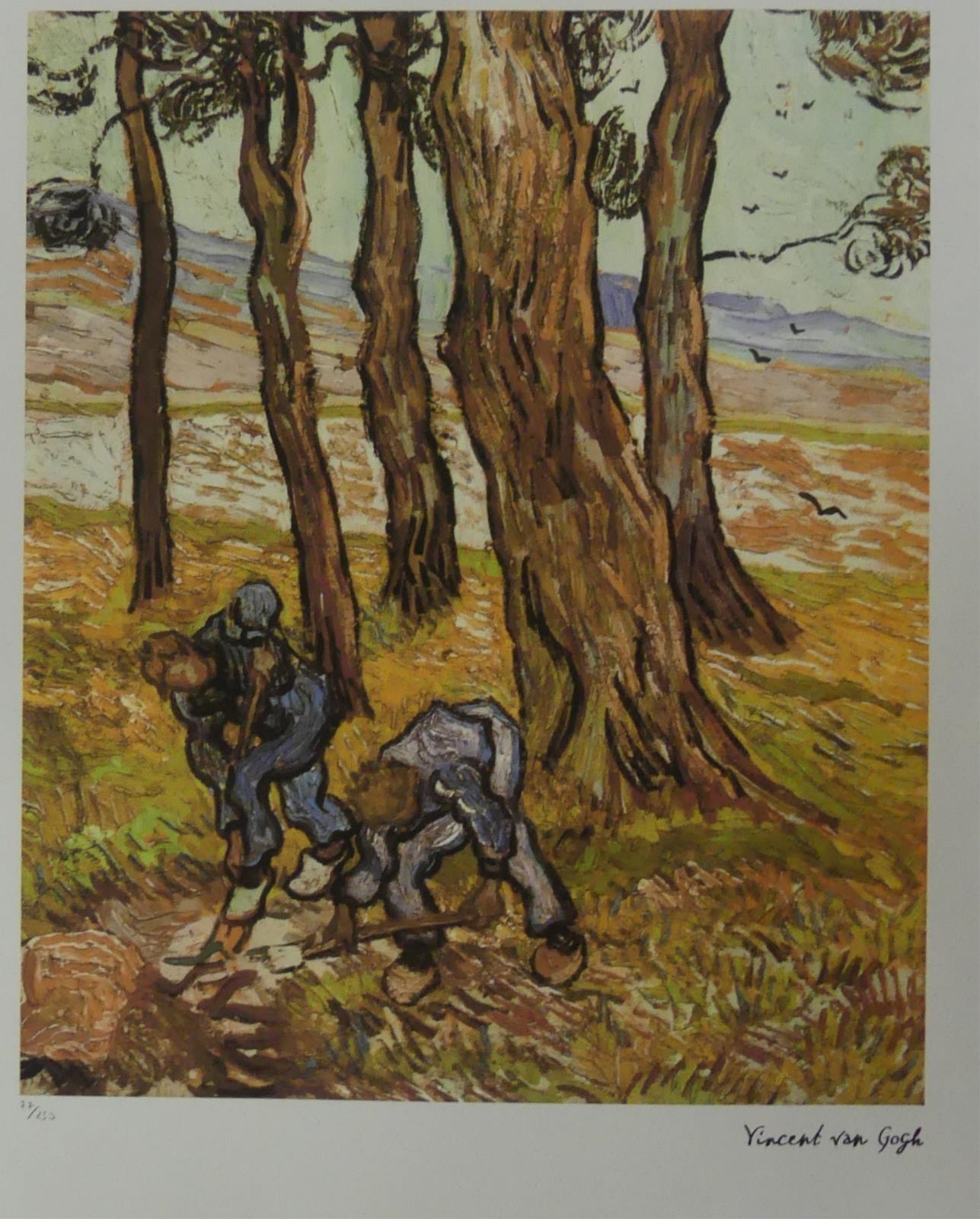 Vincent Van Gogh | TWO DIGGERS AMONG TREES | MutualArt