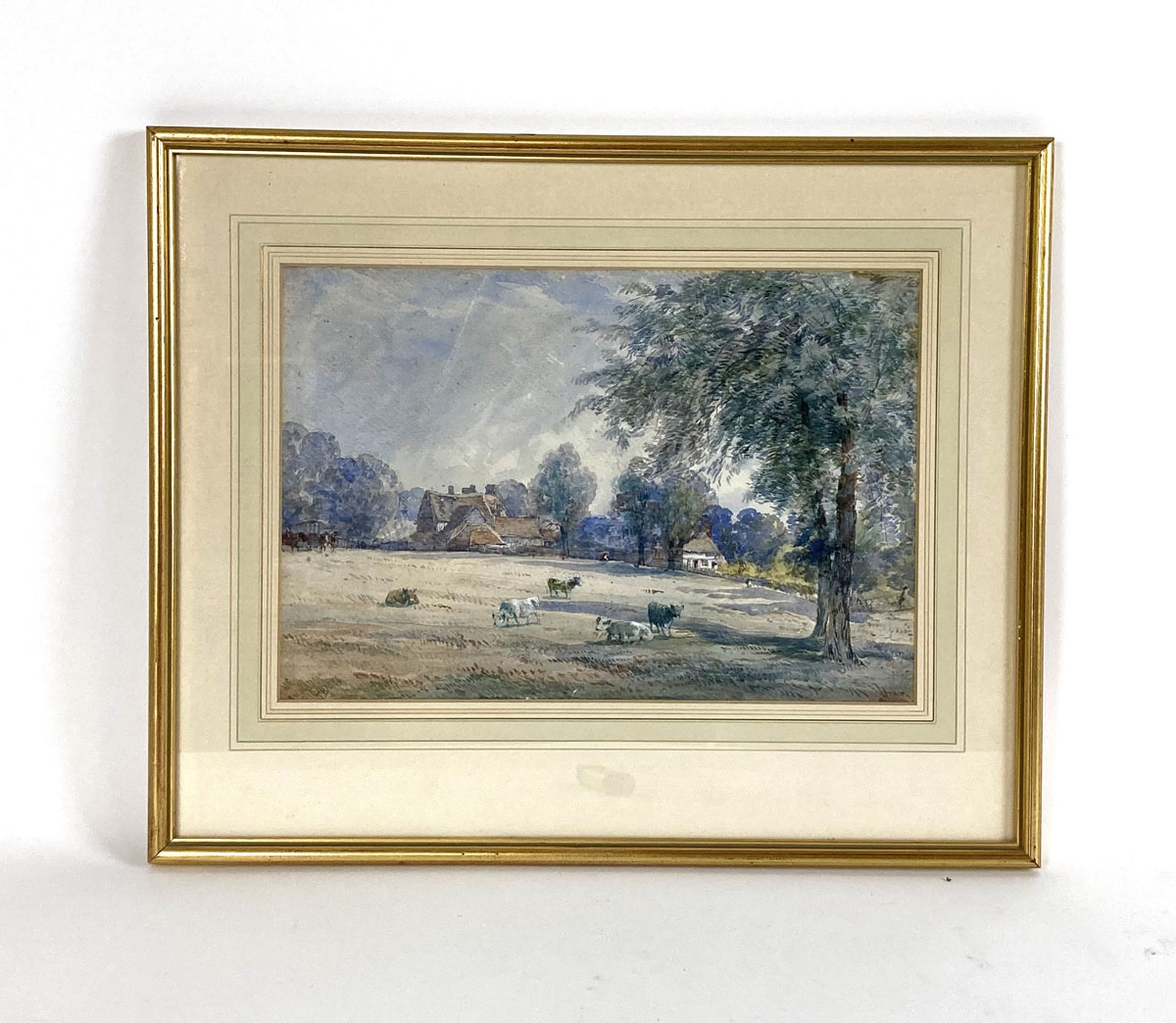 Thomas Baker | A scene in Whitnash with a field of cattle to the ...
