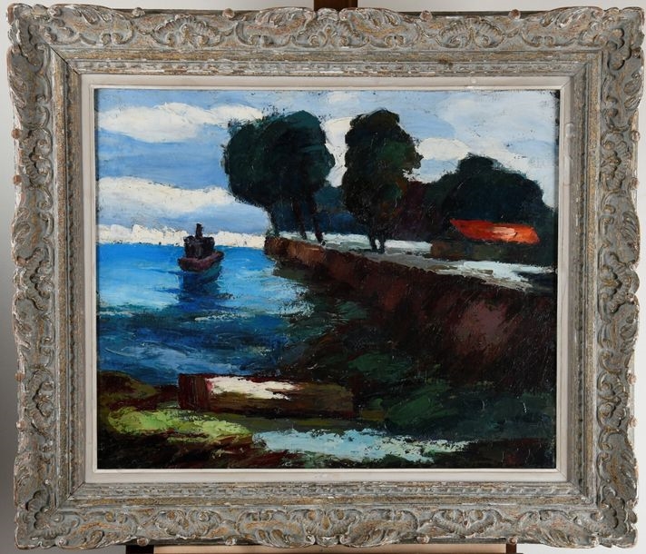Elemer Vagh-Weinmann | Paysage au bateau | MutualArt