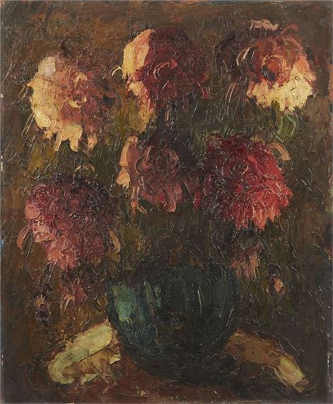 Elemer Vagh-Weinmann | Still life with a bouquet of peonies | MutualArt