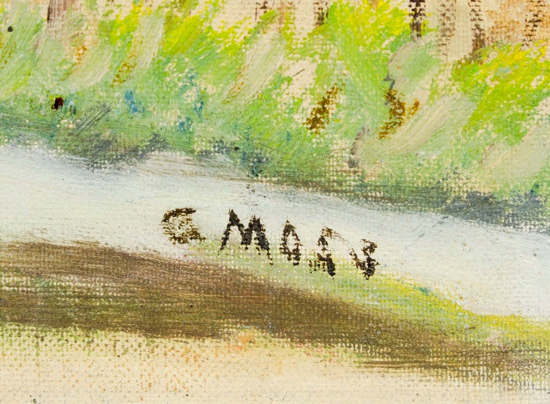 G Moss | Coastal Town Scene | MutualArt