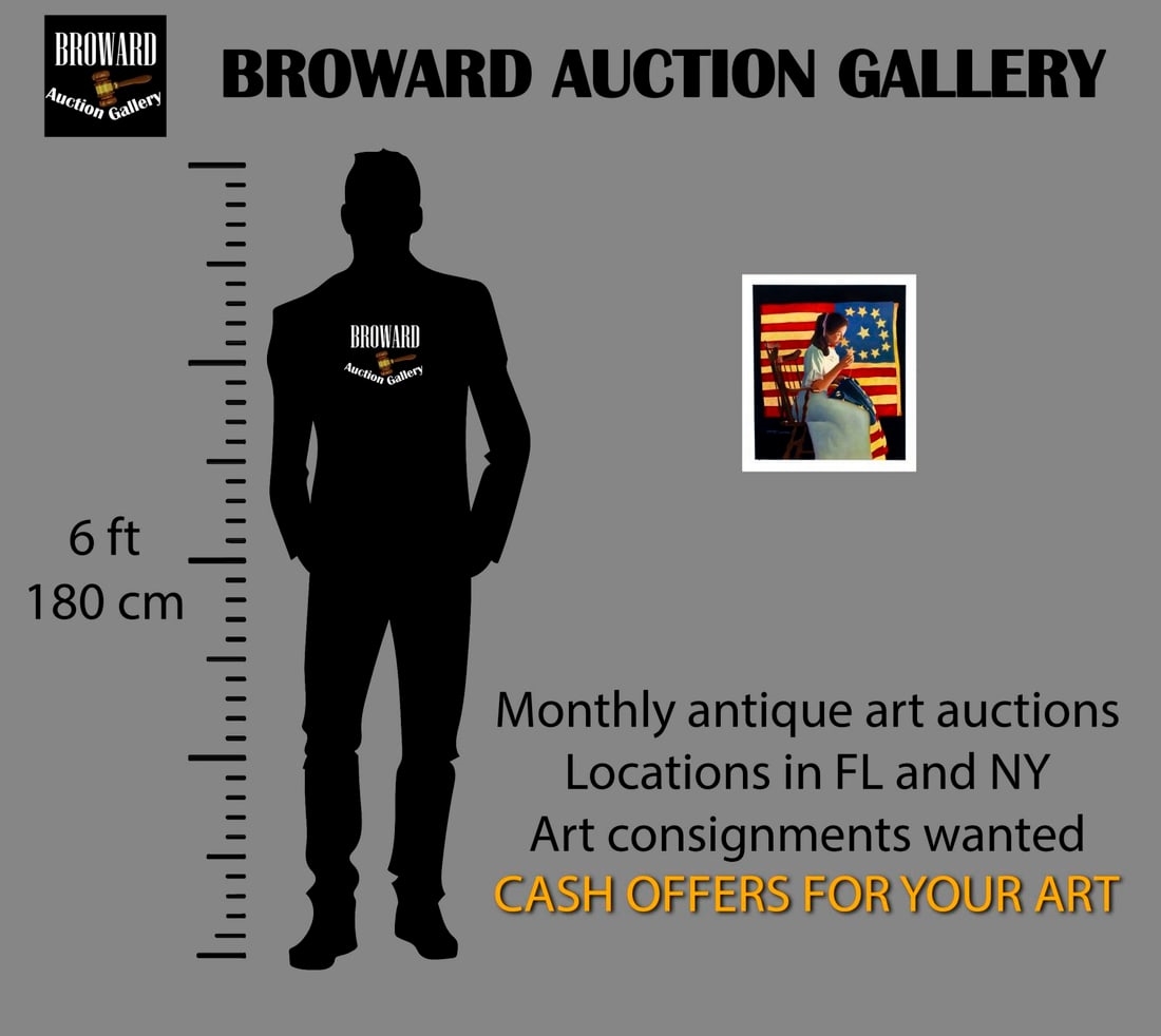 Greg Rudd | Flags on Parade (Betsey Ross Sews Flag (1991) | MutualArt