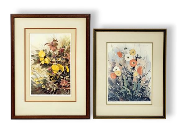 Nancy Taylor Stonington | Aspen Leaves;Alaska Poppies | MutualArt