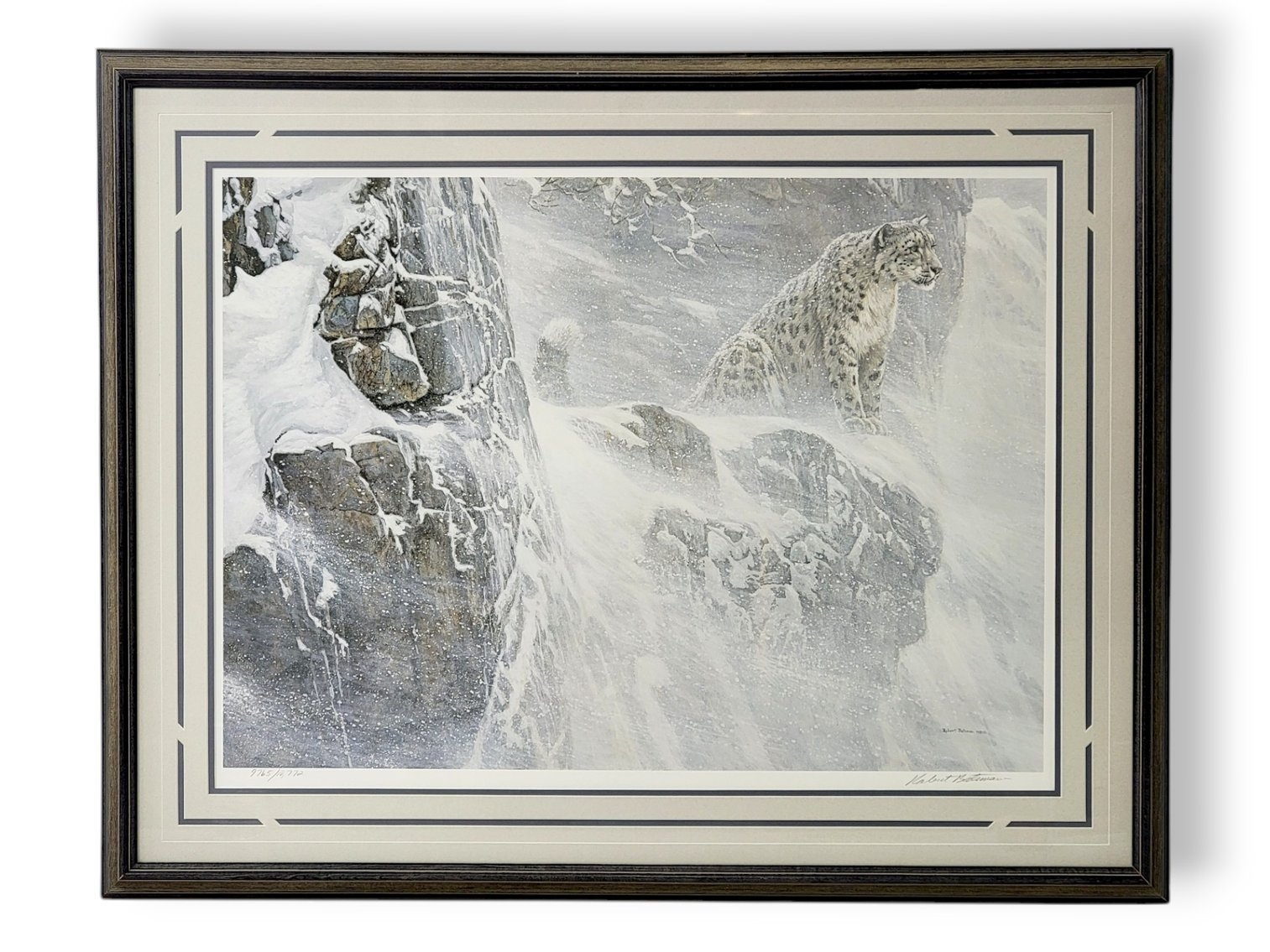 Robert McLellan Bateman | High Kingdom - Snow Leopard | MutualArt