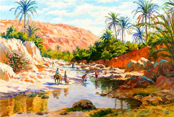 Alphonse Birck | Nile River Scene | MutualArt