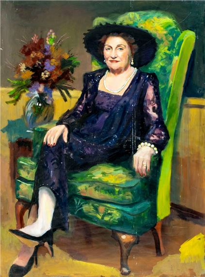 John Reilly | Seated Woman in Hat | MutualArt