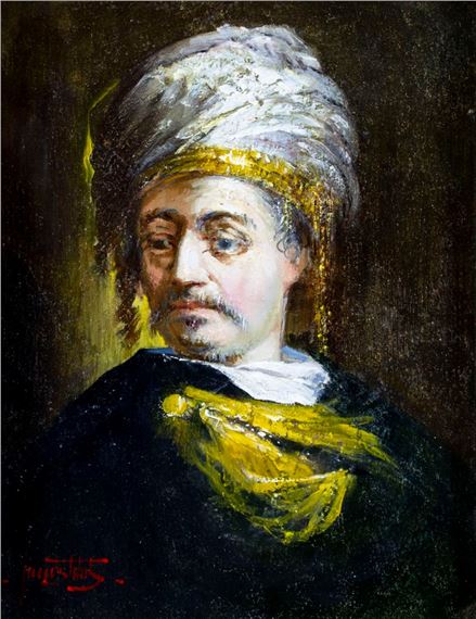 János Tóth | Portrait of Oriental Man | MutualArt