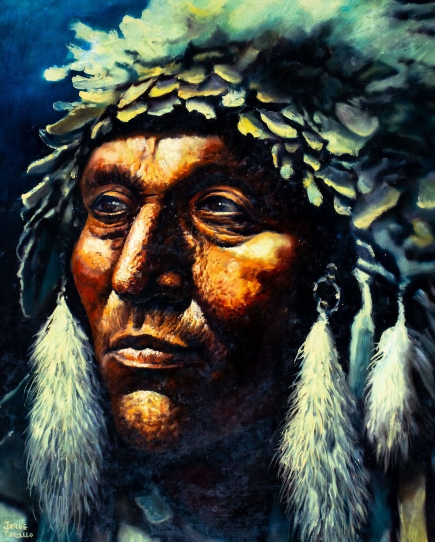 Jorge Tarallo | Portrait of Indian Man | MutualArt