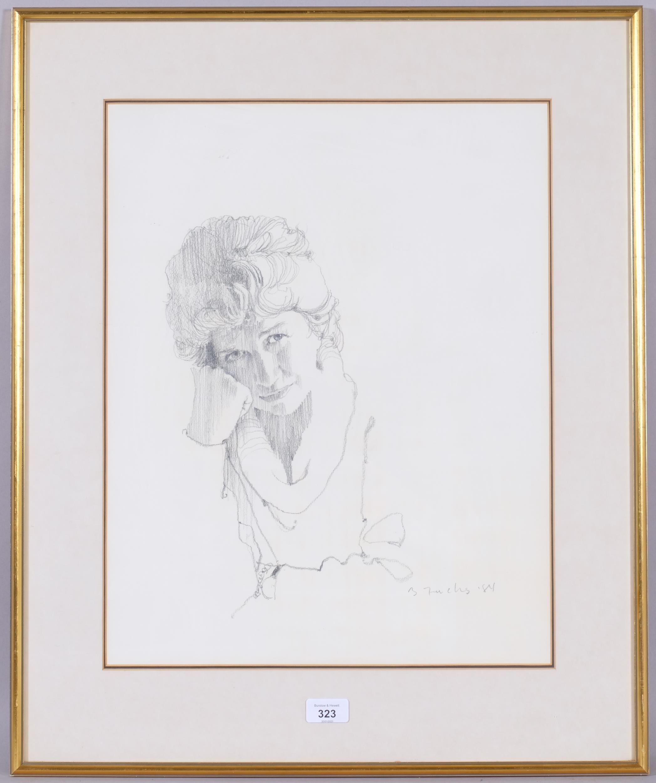 Bernie Fuchs | portrait of a woman (1984) | MutualArt