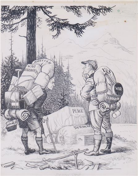 Leslie Gilbert Illingworth | original pen and ink political cartoon ...
