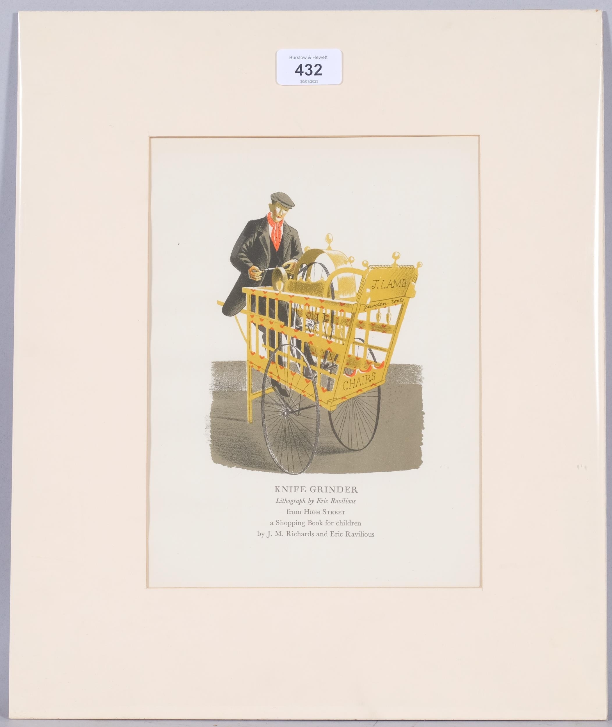 Eric Ravilious | original lithograph (1937) | MutualArt
