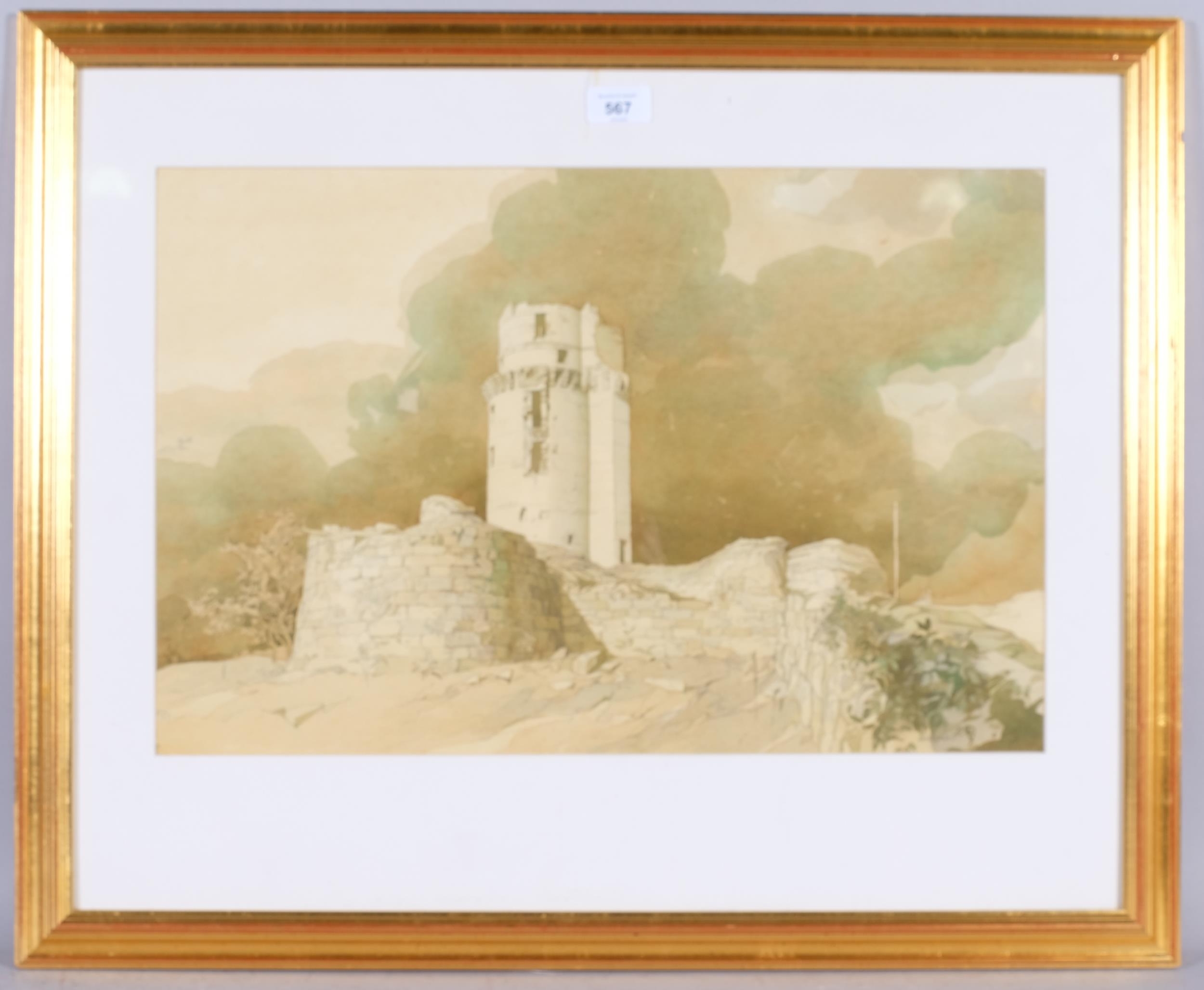John Hambleton Holdcroft | castle ruins (1982) | MutualArt