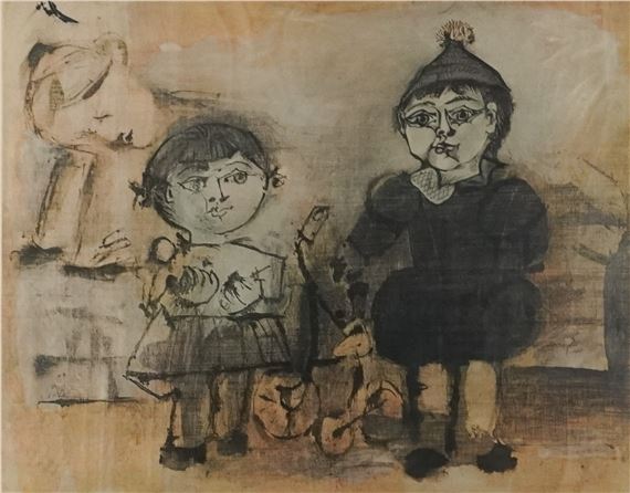 Pablo Picasso | Two children | MutualArt