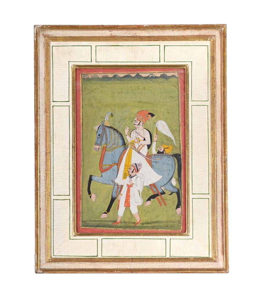 Indian School, 19th Century | PORTRAIT OF AN INDIAN RULER ON HORSEBACK ...
