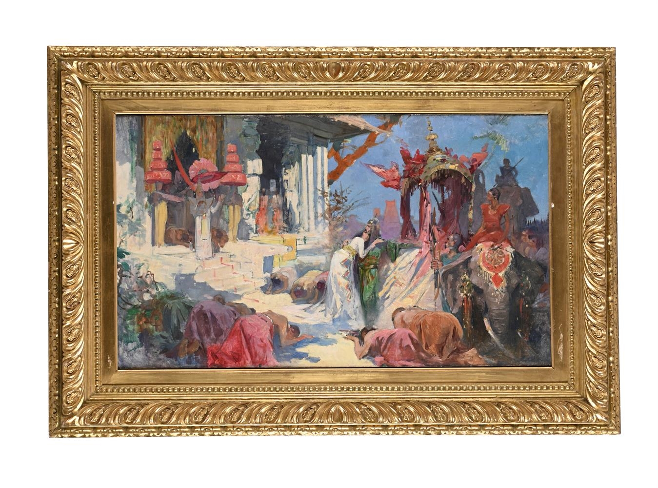 George Rochegrosse | ARRIVAL AT THE TEMPLE | MutualArt