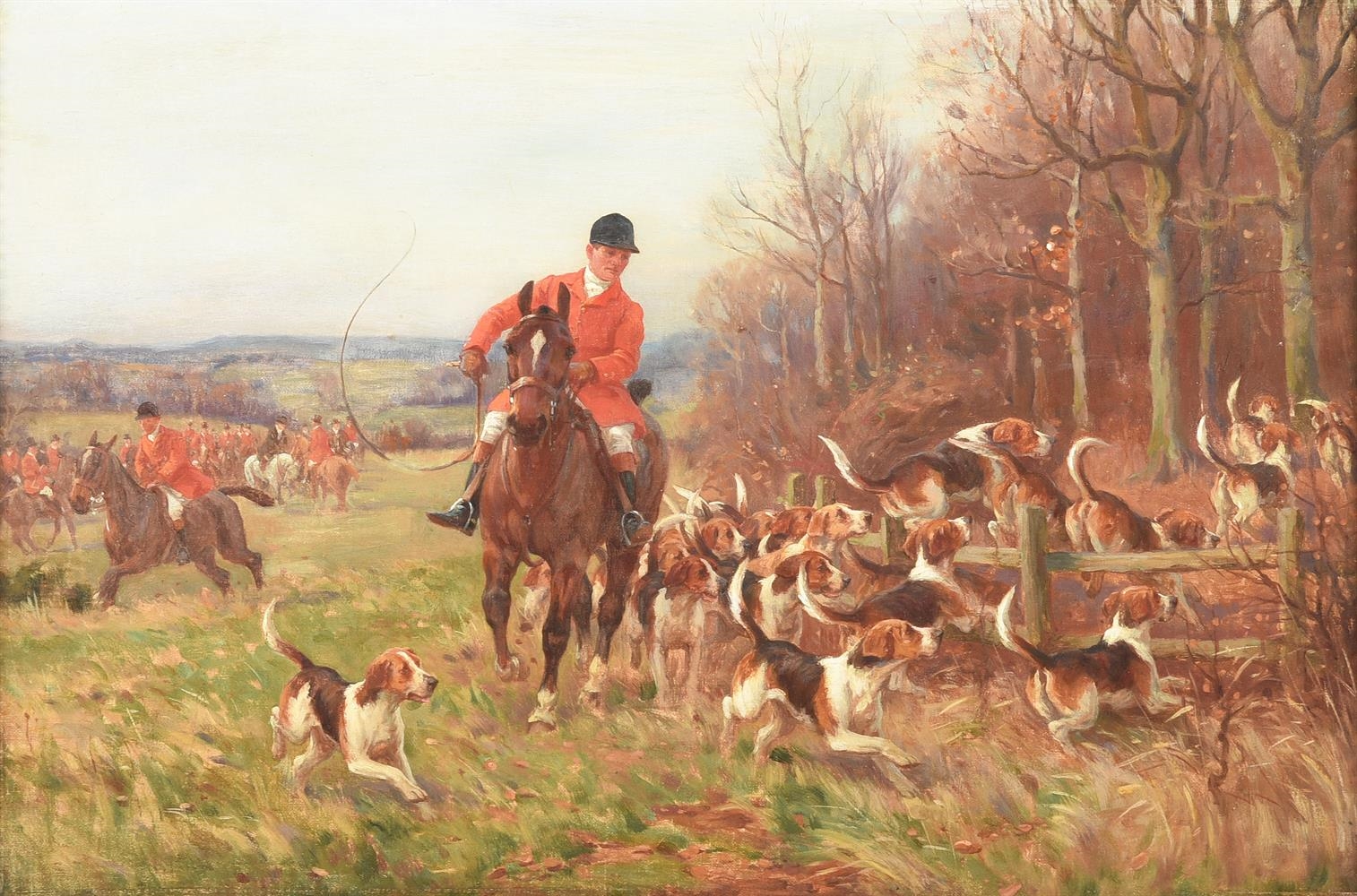 John Sanderson-Wells | SET OF FOUR HUNTING SCENES | MutualArt