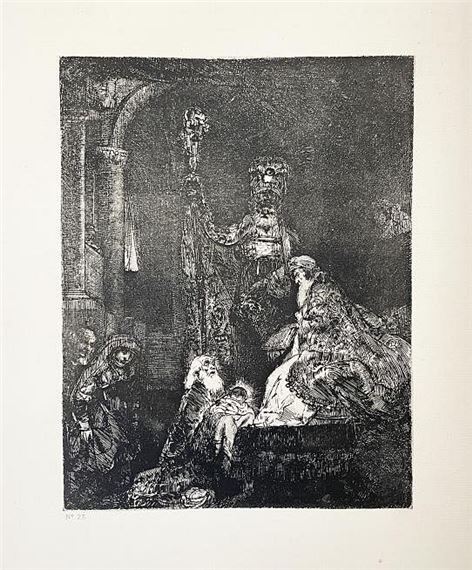 Rembrandt van Rijn | Rembrandt van Rijn - Presentation Au Temple (After ...