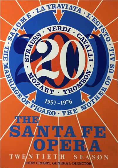 Robert Indiana | Robert Indiana - The Santa Fe Opera (1976) | MutualArt