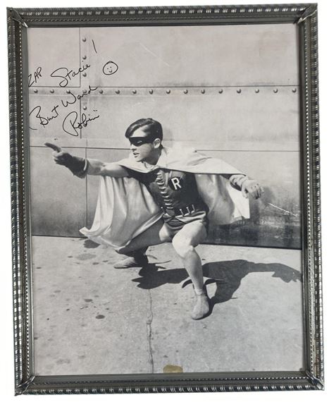 Robin Candy | Batman & Robin Actor Burt Ward Autograph Photo | MutualArt