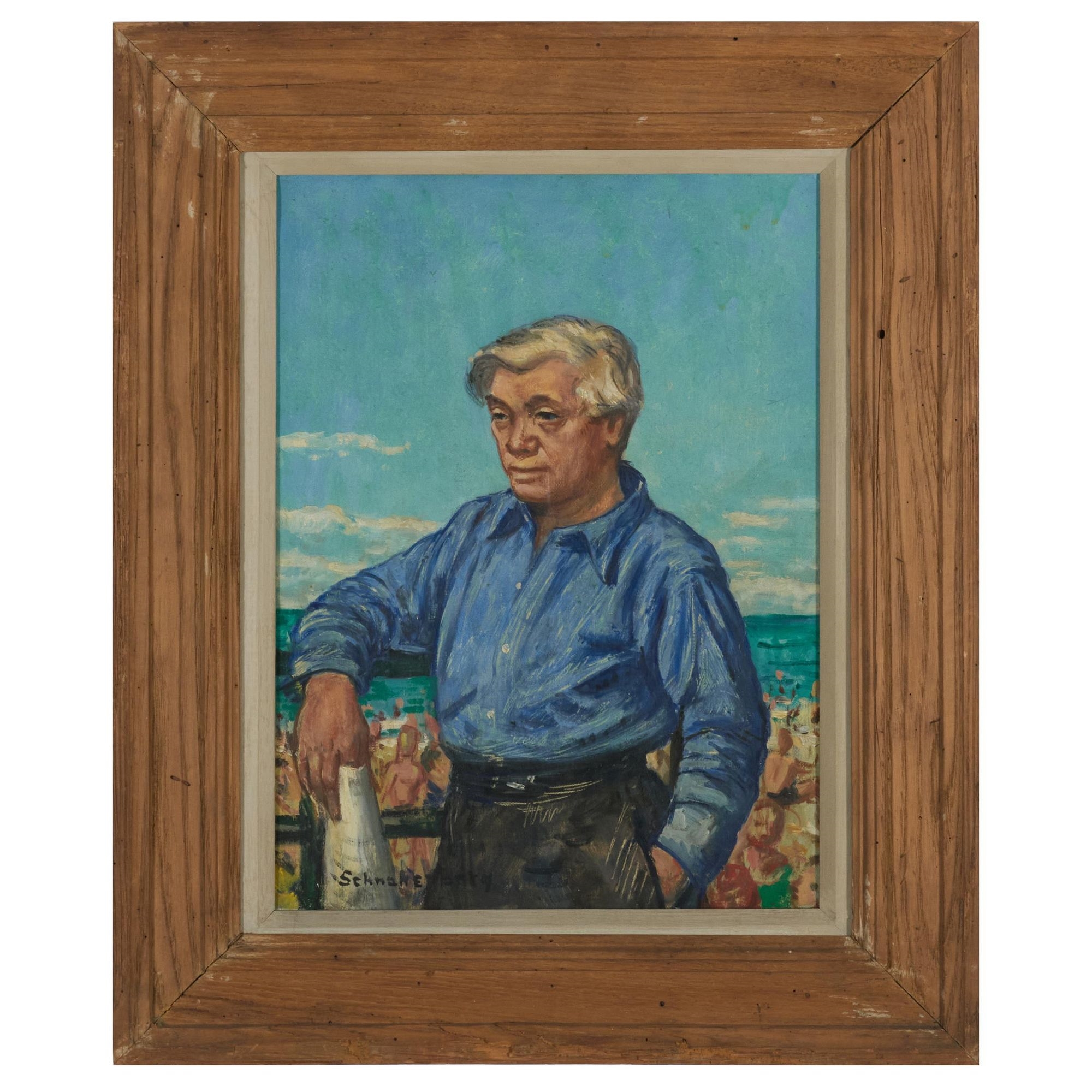 Henry Ernest Schnackenberg | Portrait of Abraham Walkowitz (1943 ...