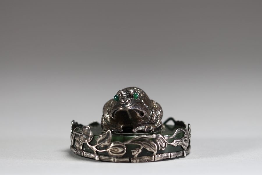 Carl Fabergé | Silver frog on nephrite base (19th Century 20th Century ...