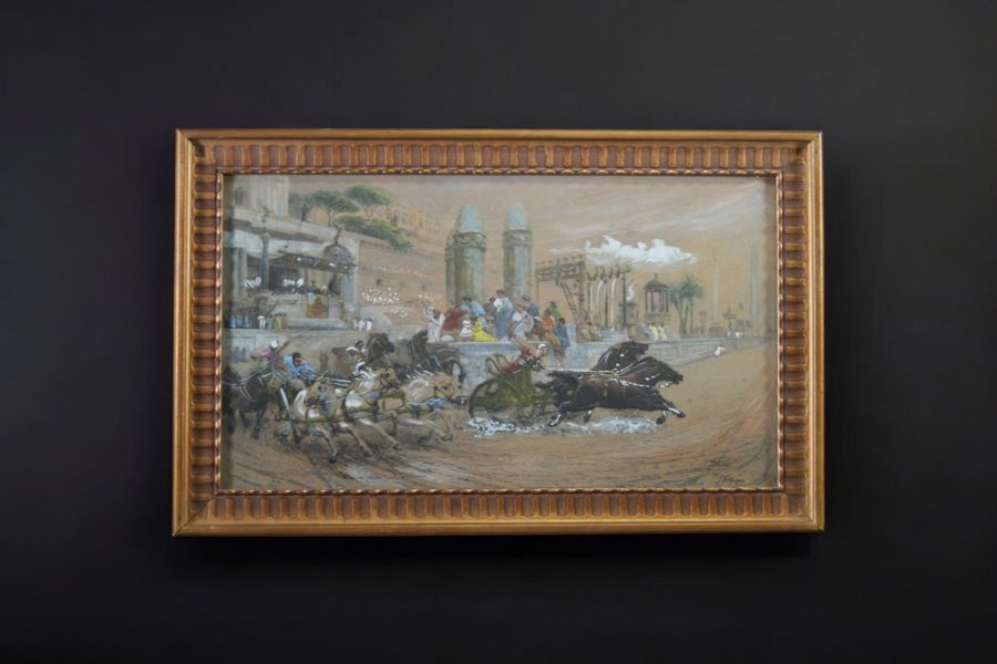 Ettore Forti | Chariot race in the Circus Maximus | MutualArt