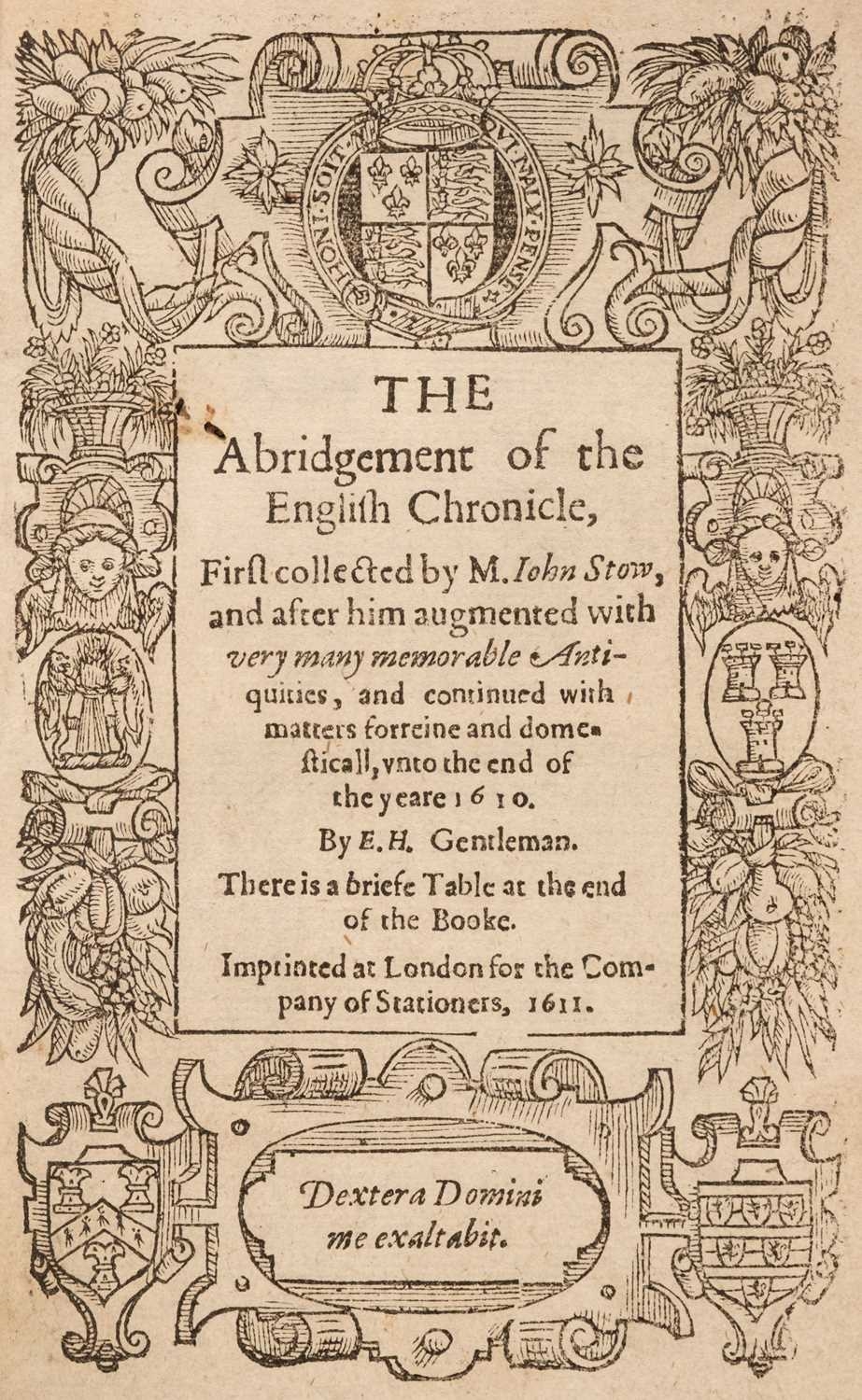 Front | The Abridgement of the English Chronicle (1610) | MutualArt
