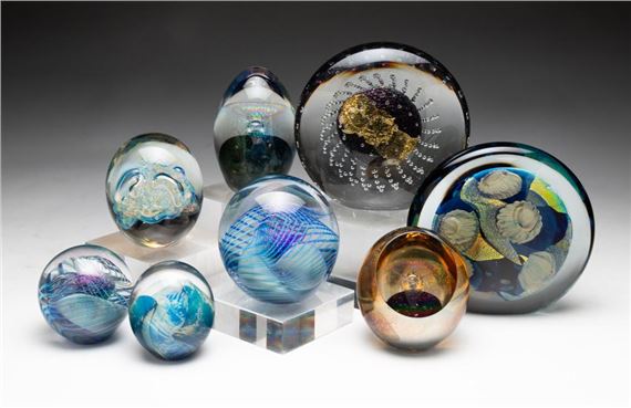 Robert Eickholt | EIGHT GLASS PAPERWEIGHTS BY ROBERT EICKHOLT | MutualArt