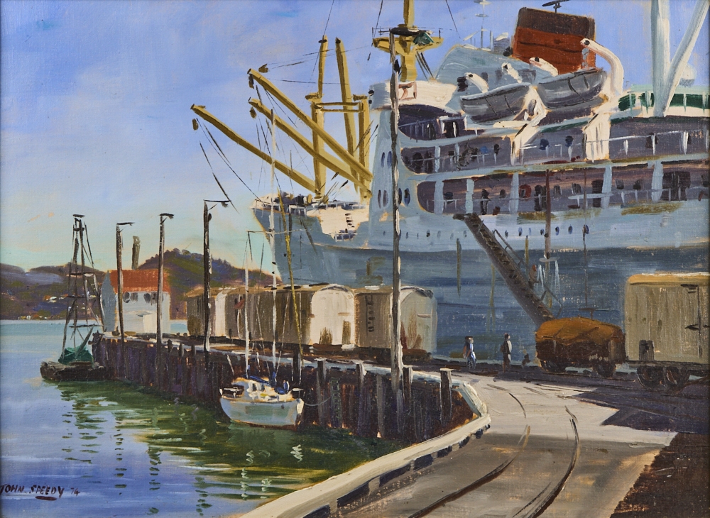 John Speedy | Cargo Boat at Opua (1974) | MutualArt