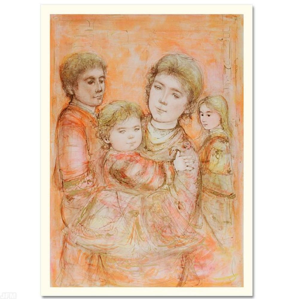 Edna Hibel | Portrait of a Family Limited Edition Lithograph by Edna ...
