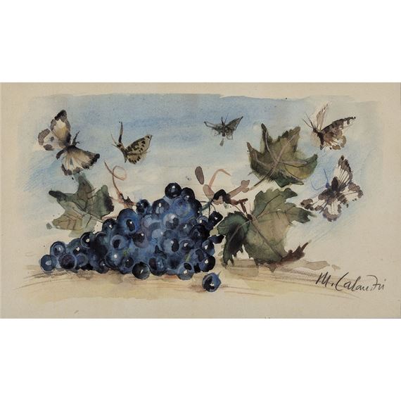 Mario Calandri | Uva e farfalle | MutualArt