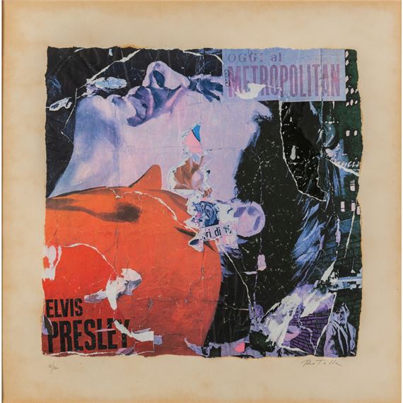 Mimmo Rotella | Elvis Presley | MutualArt