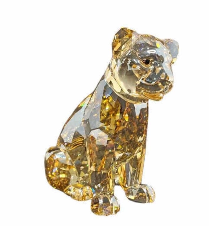 Swarovski | Swarovski Crystal Sitting Cub Figure | MutualArt