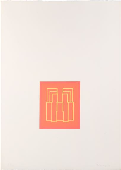 Robyn Denny | Portraits Series A 1-5 (1973) | MutualArt