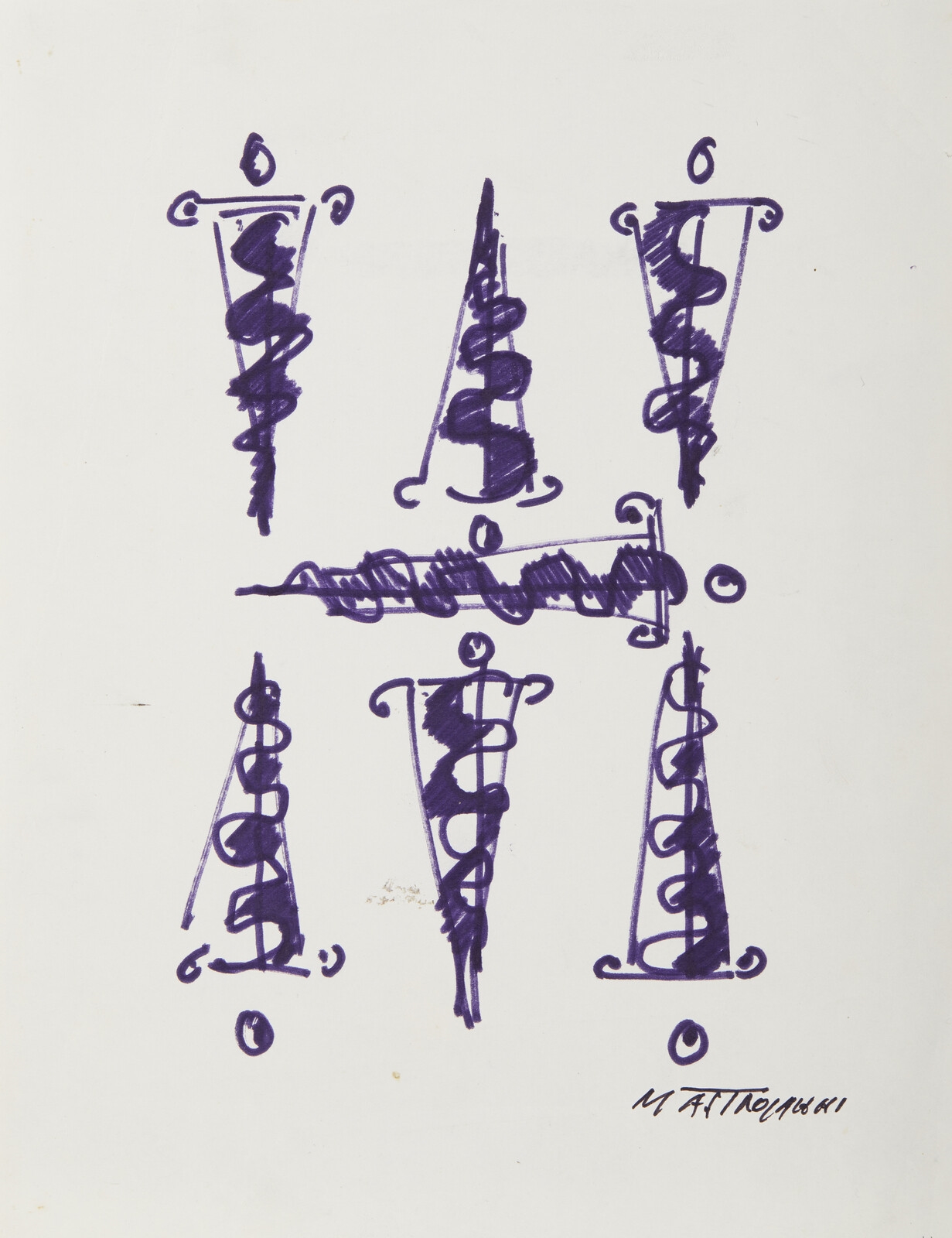 Umberto Mastroianni | SETTE DI SPADE | MutualArt