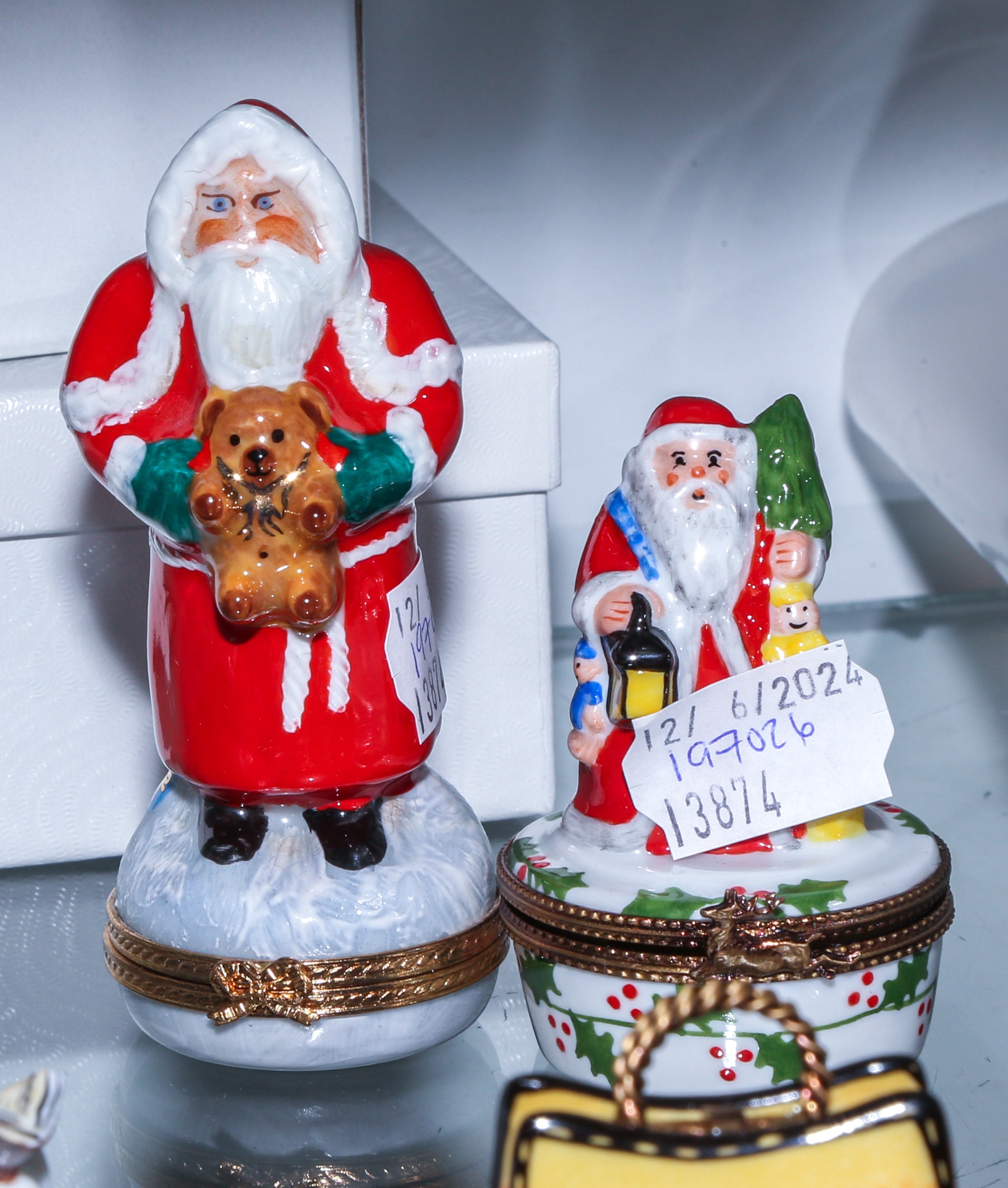 Limoges School,17th Century | Five Holiday Limoges Trinket Boxes ...