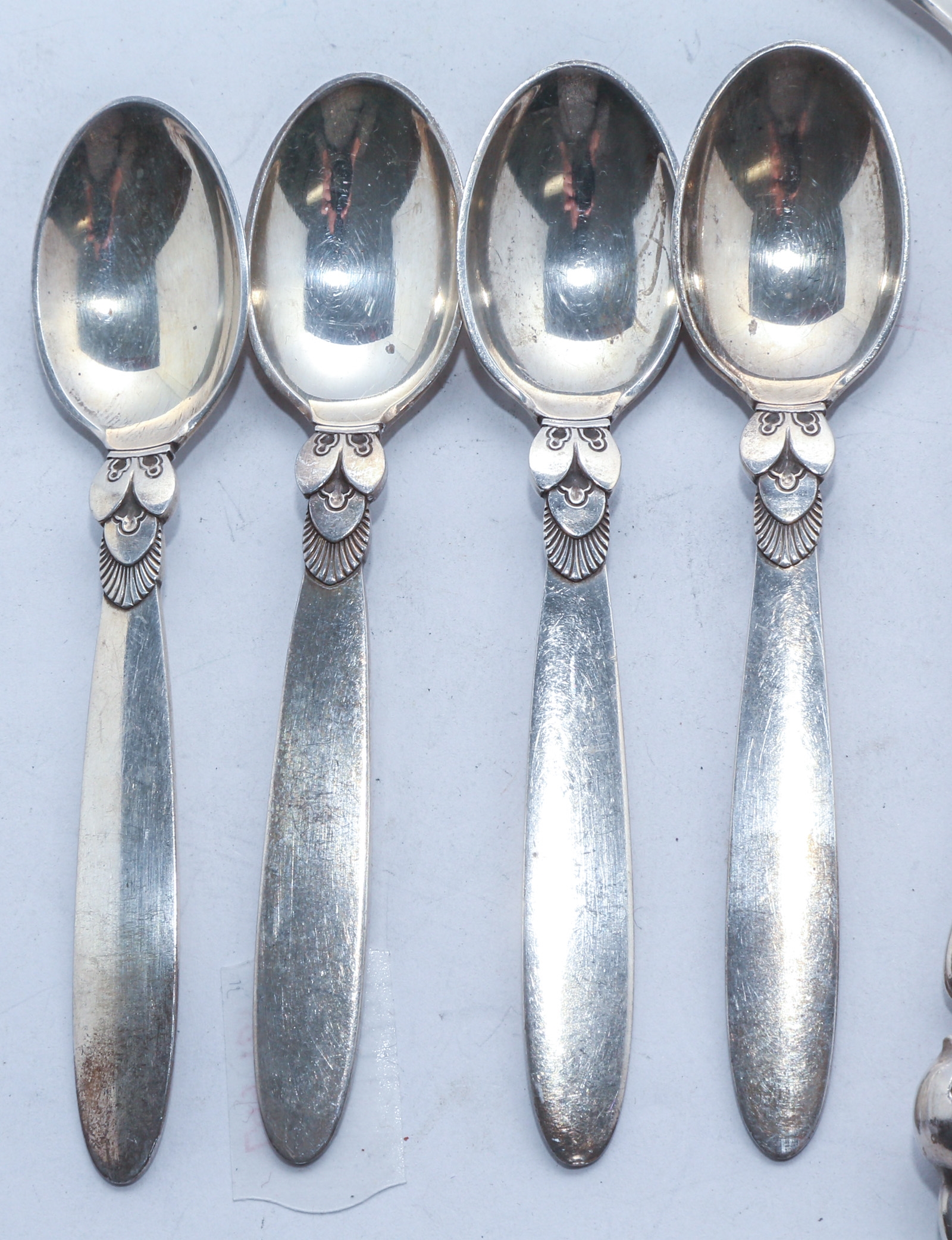 Georg Jensen | Seven Silver Demitasse Spoons by Georg Jensen | MutualArt