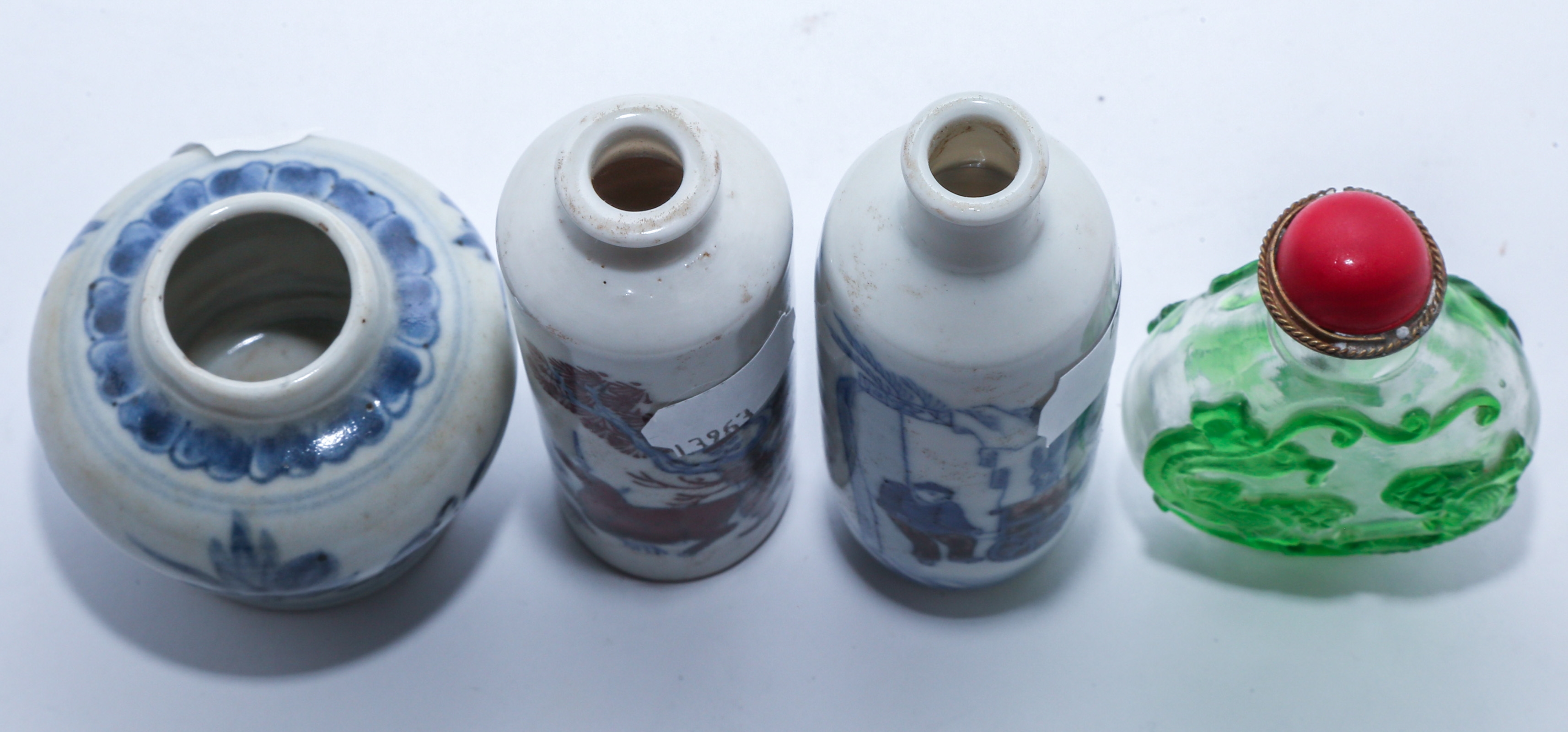 Three | Glass Snuff Bottles (20th Century) | MutualArt