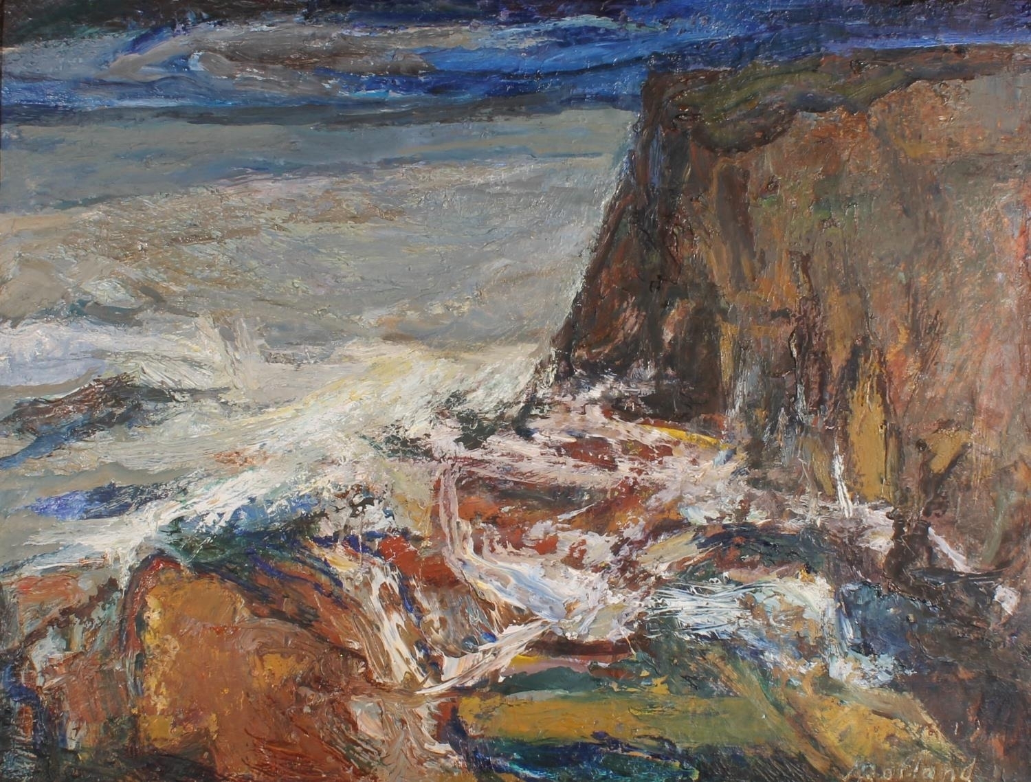 Janine Rolland | cliffs and shoreline | MutualArt